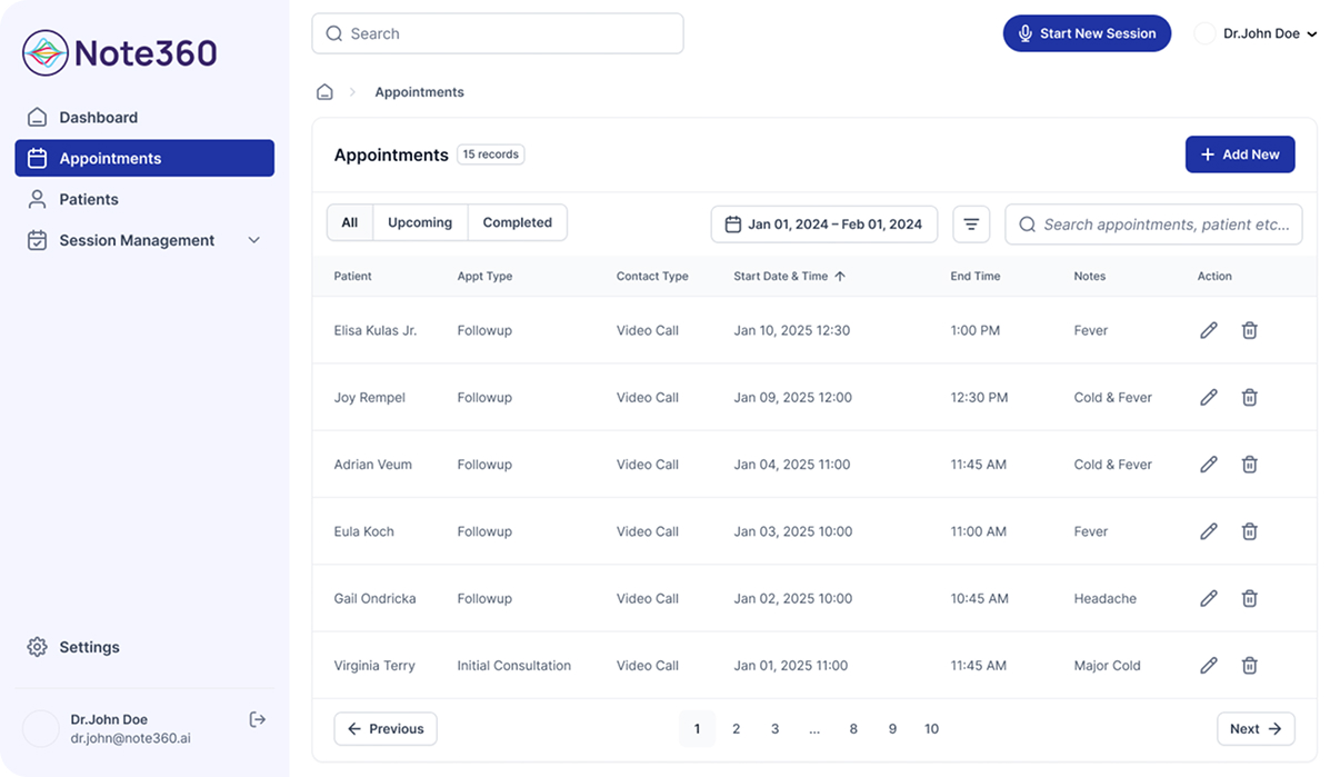 AI Clinical Note-Taking Software | Note360 for Clinicians